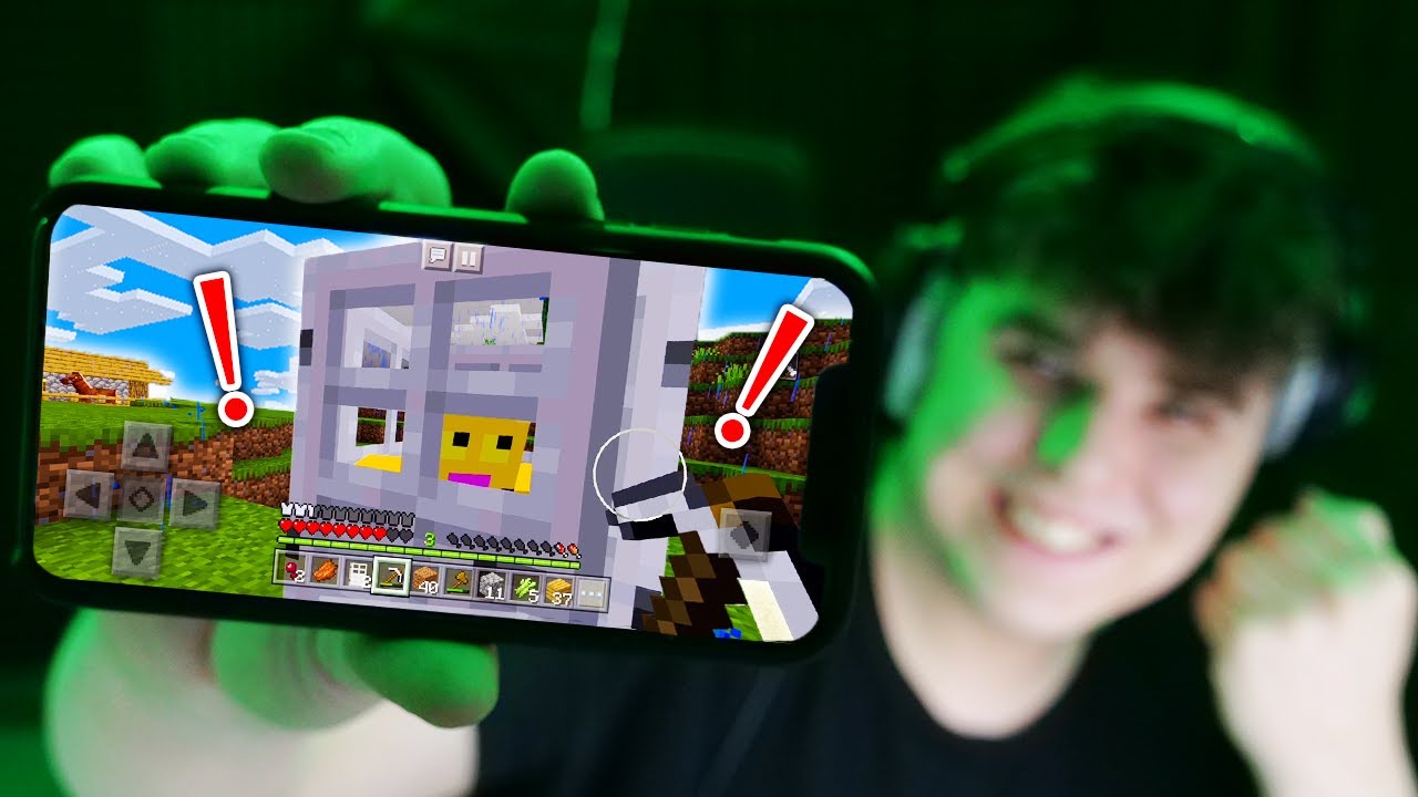 Minecraft na Telefon - UDAŁO MI SIĘ GO ZŁAPAĆ!!! #3 - YouTube