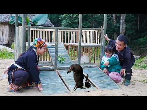 Dwarf Family Catching Fish and Rabbits - Building Rabbit Cages - Happy Country Life - Full Video