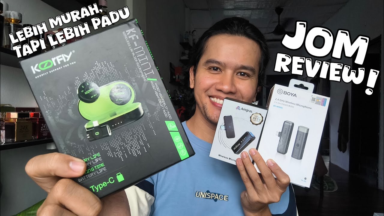 UNBOXING & REVIEW KOORFLY WIRELESS MICROPHONE | WIRELESS MICROPHONE ...
