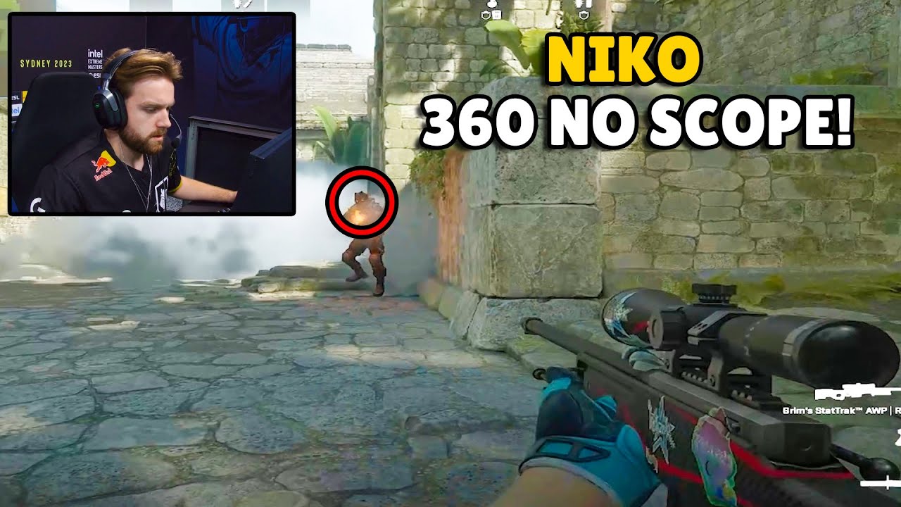 NIKO Hits Sick 360 no scope Awp Shot! SENSE insane 1v5 Clutch! CS2 Highlights! CS2 POV - YouTube