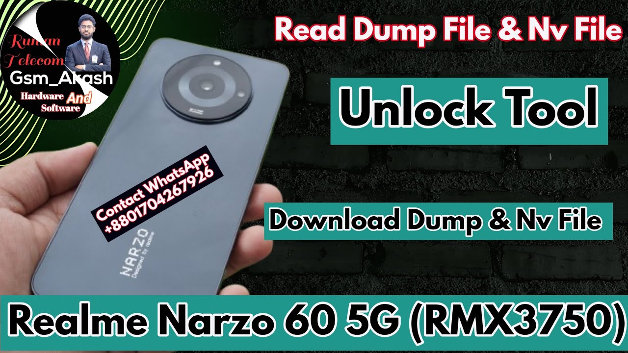 Realme Narzo 60 5G (RMX3750) Read Dump & Nv File Unlock Tool | Gsm_Akash - YouTube