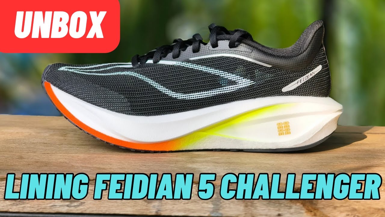 Unbox Lining Feidian 5 Challenger รองเท้าคาร์บอนราคาต่ำสามพันที่น่าใช้ - YouTube