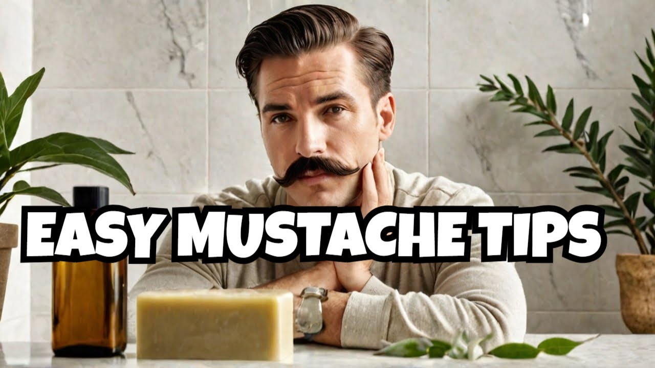 3 Easy Steps to Style Your Mustache with OLIVE OIL Soap - YouTube