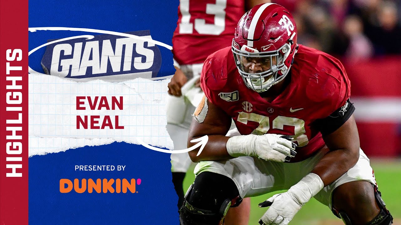 HIGHLIGHTS: Giants Draft Alabama OL Evan Neal - YouTube