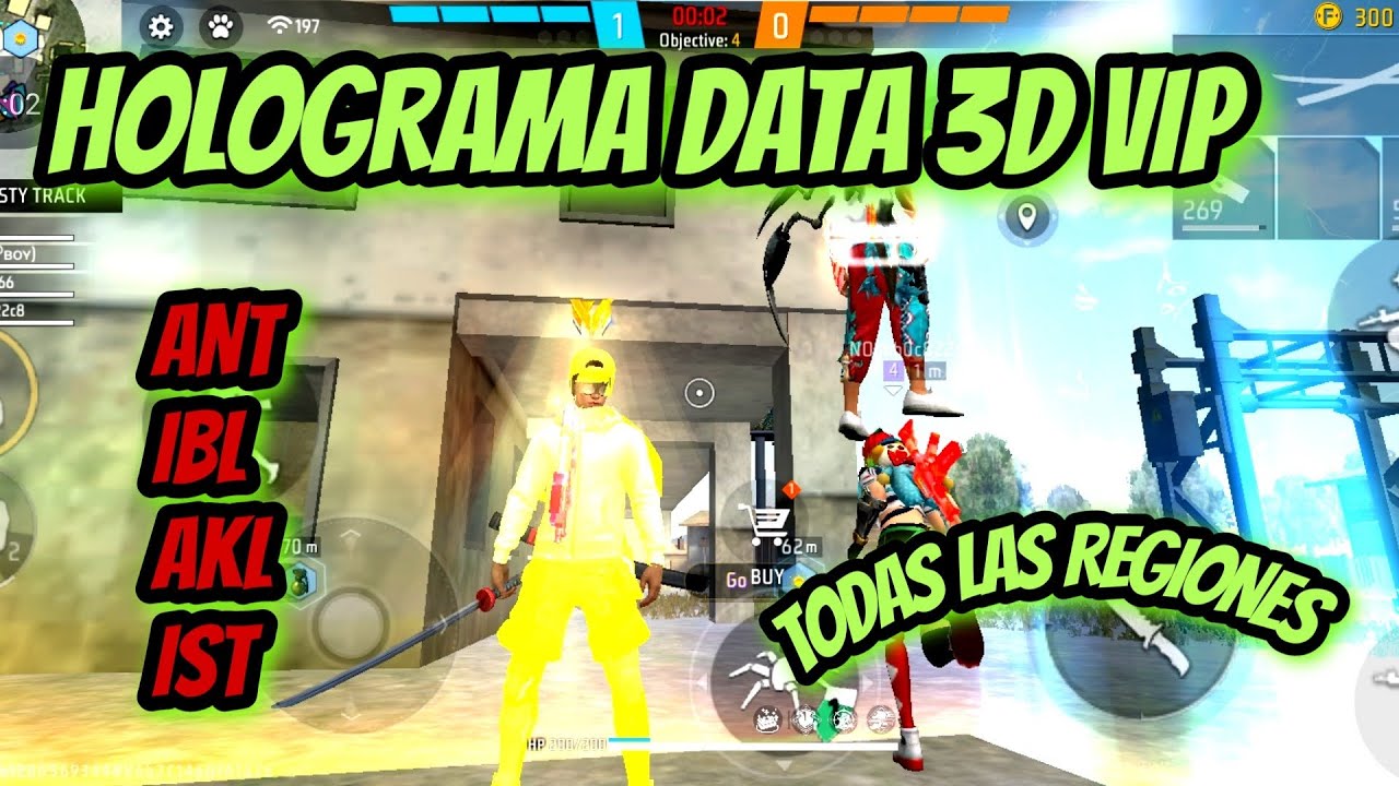 HOLOGRAMA DATA 3D GREEN 💯 LOCALIZACIÓN CUENTA PRINCIPAL FREE FIRE HACK - YouTube