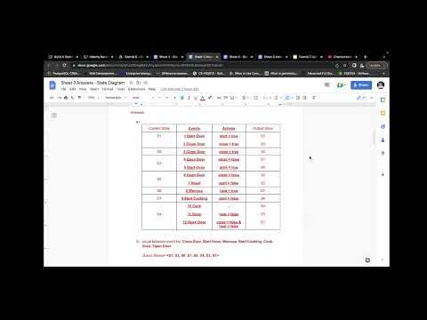 CSE334 Software Engineering Tutorial 6 Part 2: State Diagrams Sheet 3 Question 1 - YouTube
