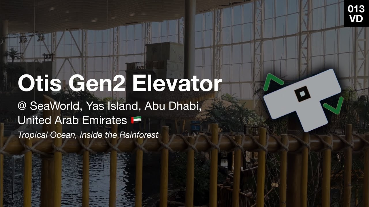 Otis Gen2 Elevator @ SeaWorld, Yas Island, Abu Dhabi, UAE (inside of ...