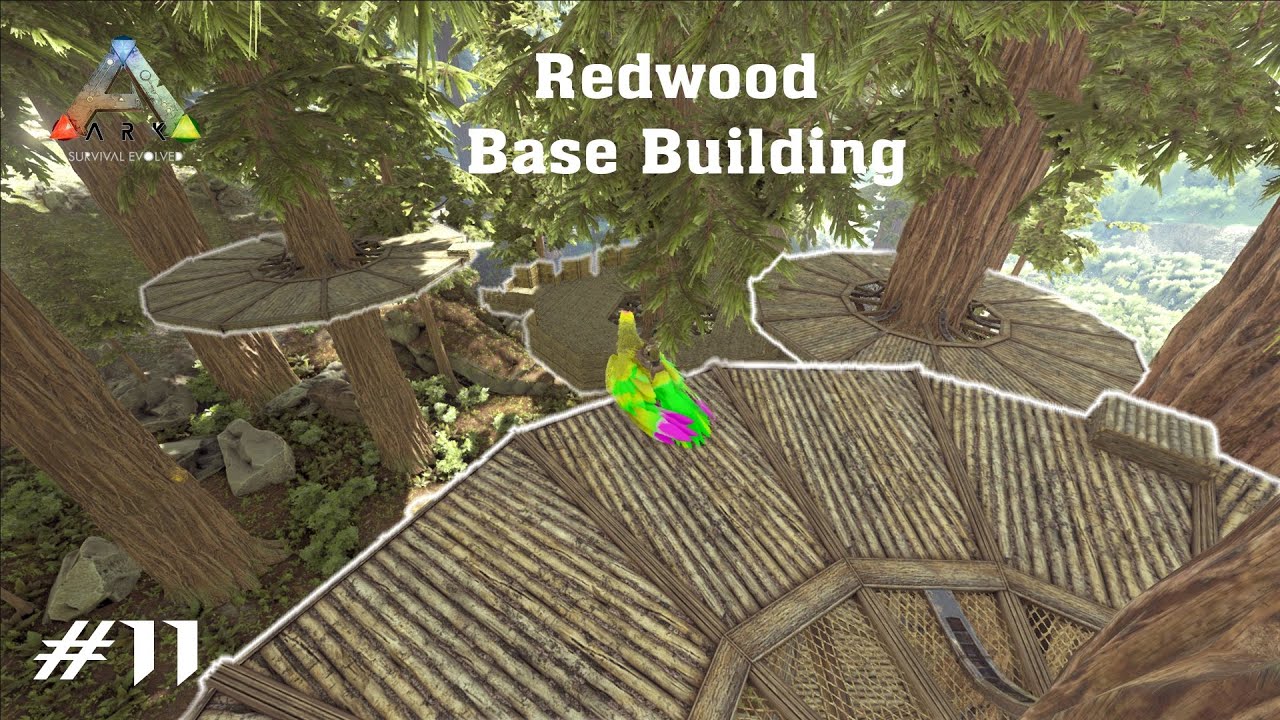 Redwood Platform Base | ARK(PC) #11 | - YouTube
