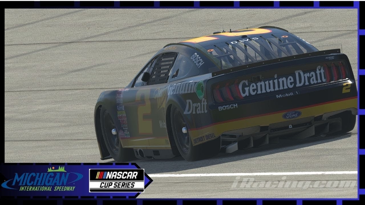 Back to victory lane! iRacing Cup Series at Michigan. - YouTube