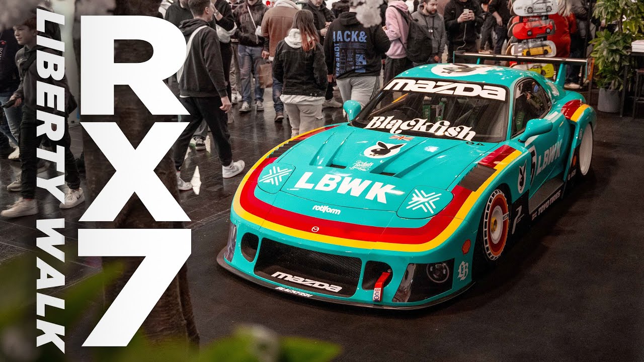 Wrapping The LIBERTY WALK MAZDA RX7 l Journey to Essen Motorshow - YouTube