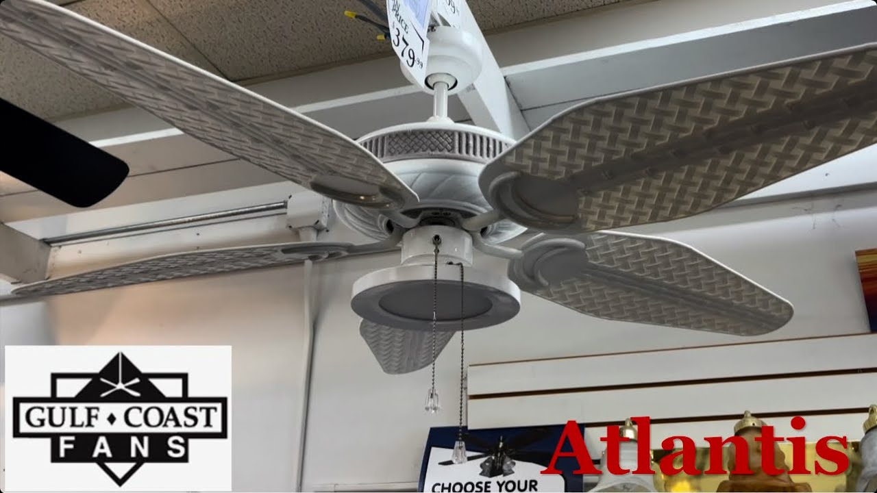 52” Gulf Coast Atlantis ceiling fan - YouTube