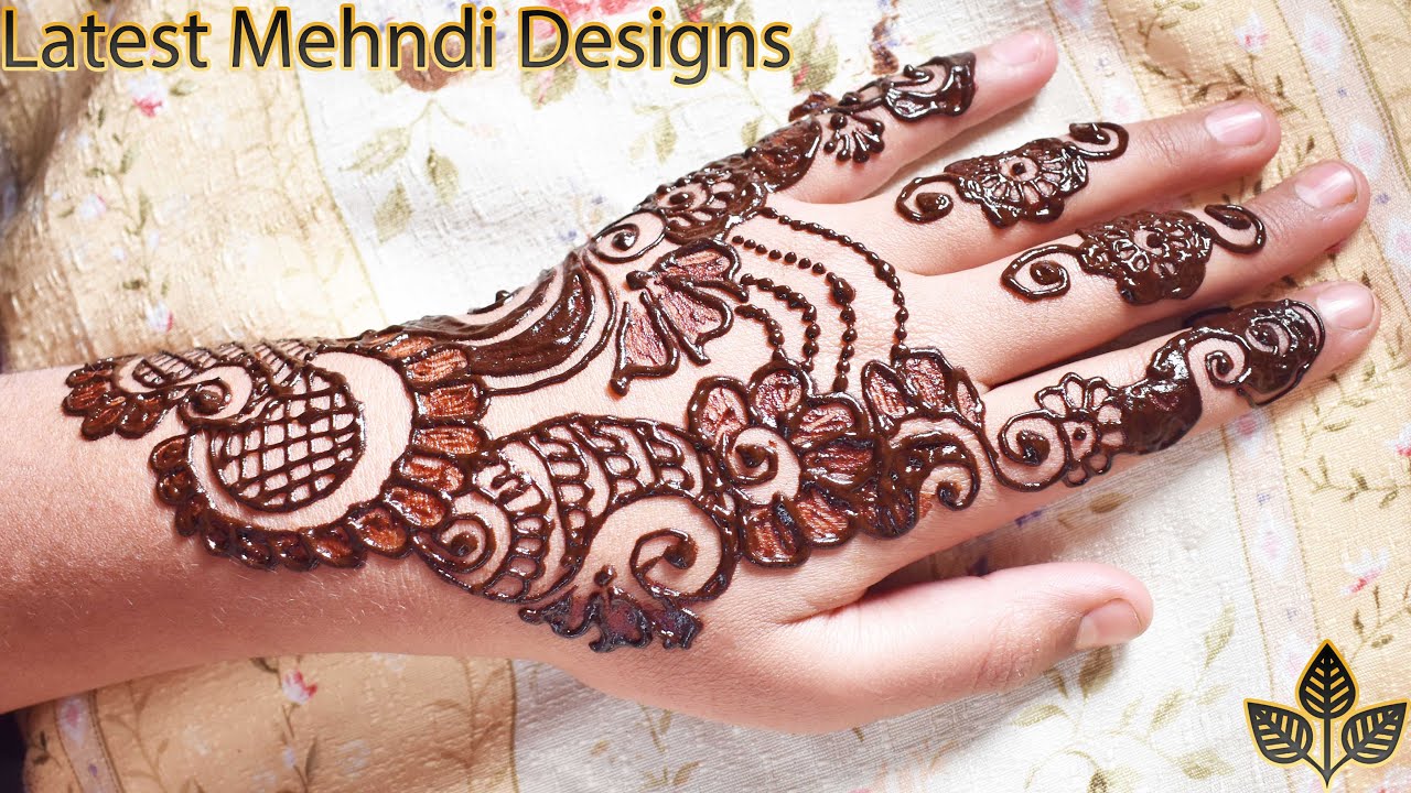 Stylish Beautiful Mehndi Design || Easy Simple Mehndi Design for Hand ...