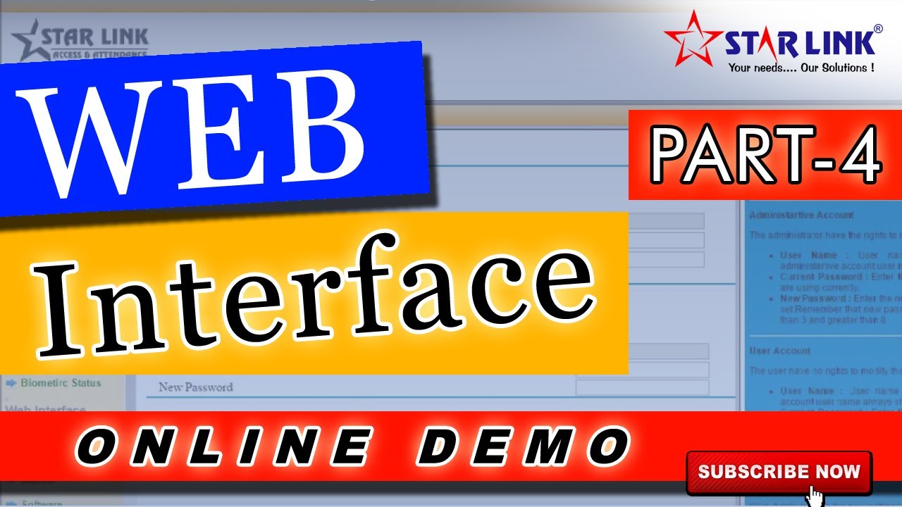 Web Interface - PART 4 || Online Management Of Biometric Devices ...