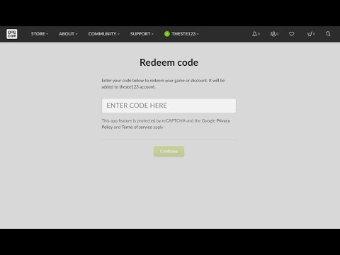Redeem GOG Code on the Website - YouTube