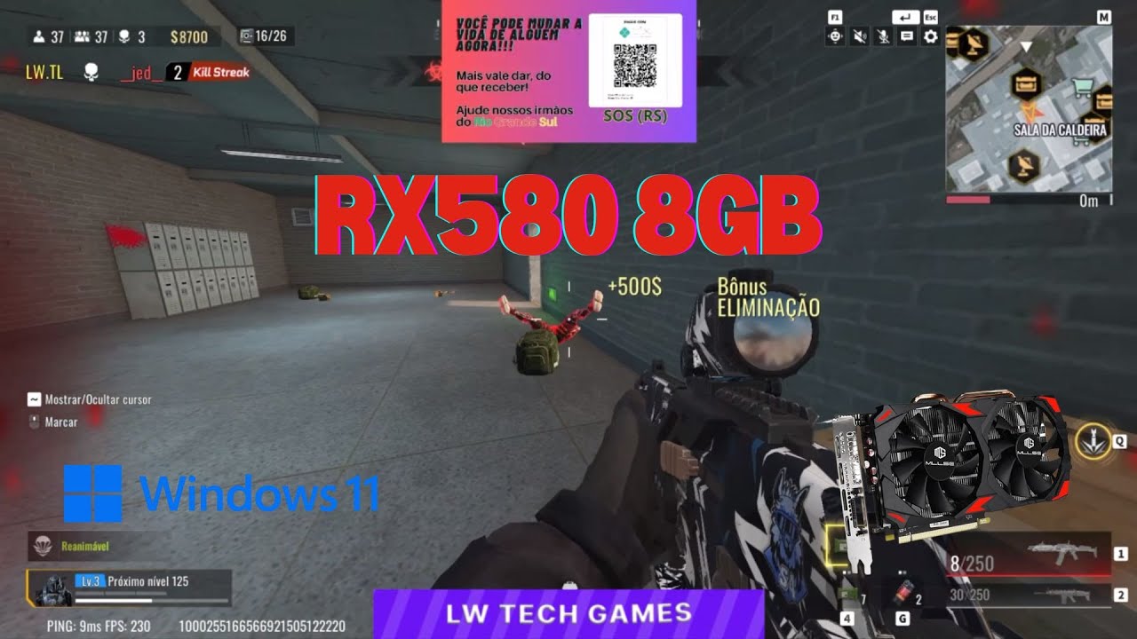Blood Strike no Windows 11 com a RX580!!! INSANO O DESEMPENHO. - YouTube