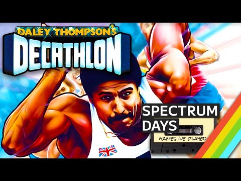 Daley Thompson`s Decathlon retro game review Spectrum Days podcast ep ...