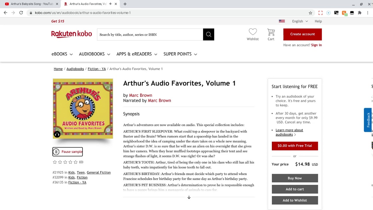 Arthur Audio CD - YouTube