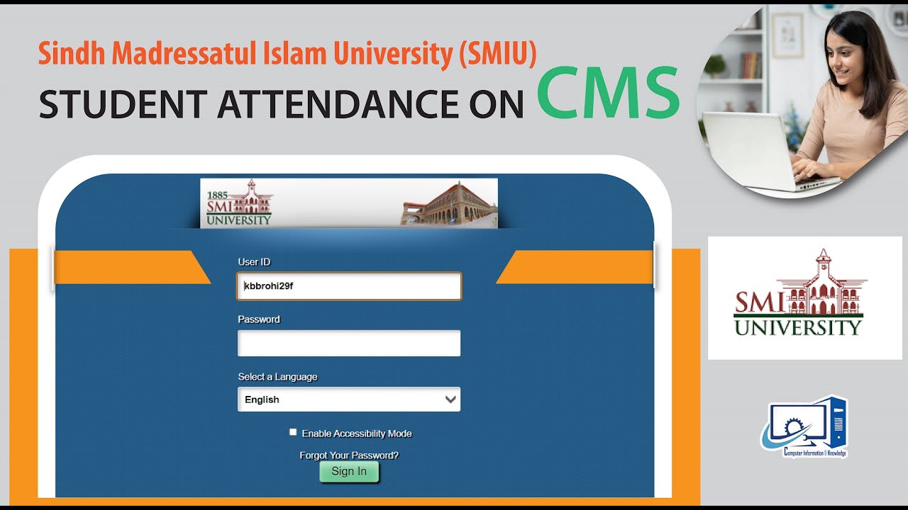 SMIU | Student's Attendance on CMS | KB Brohi - YouTube