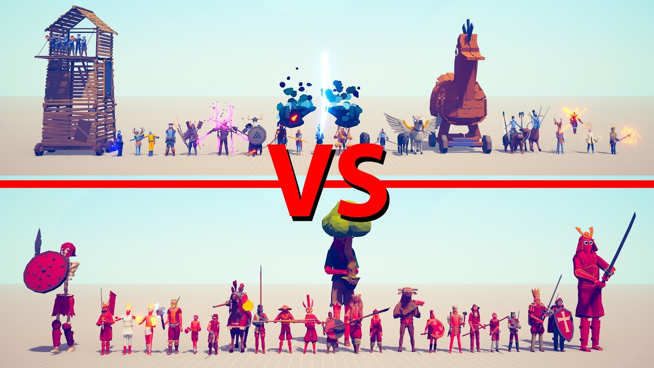 HIDDEN UNITS Team vs MELEE Team - Totally Accurate Battle Simulator ...