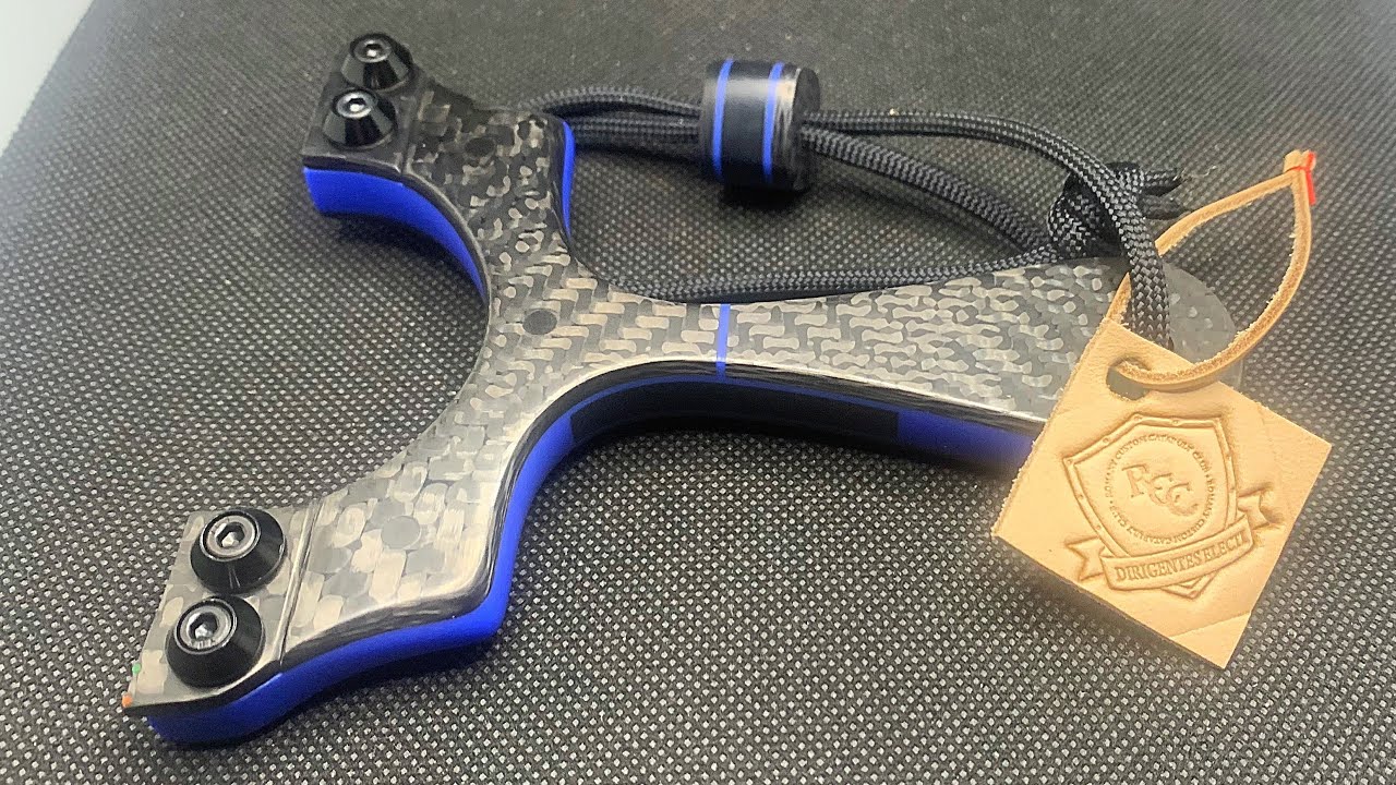 Black and blue hotshot catapult slingshot - YouTube