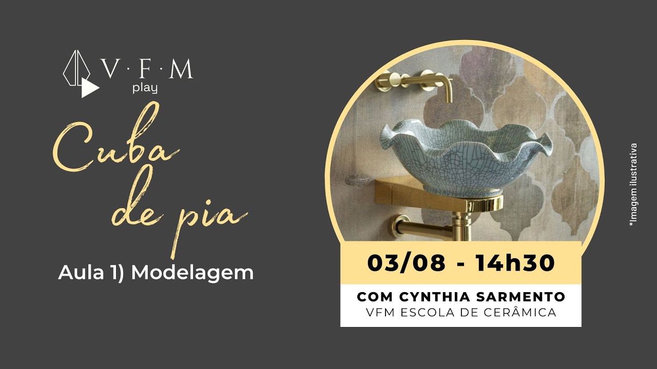 Como fazer uma cuba de piá de cerâmica - YouTube