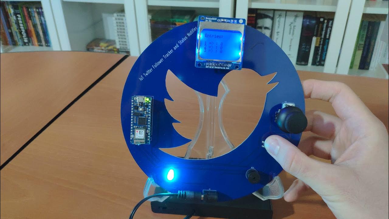 IoT Twitter Follower Tracker and Status Notifier | Demonstration - YouTube