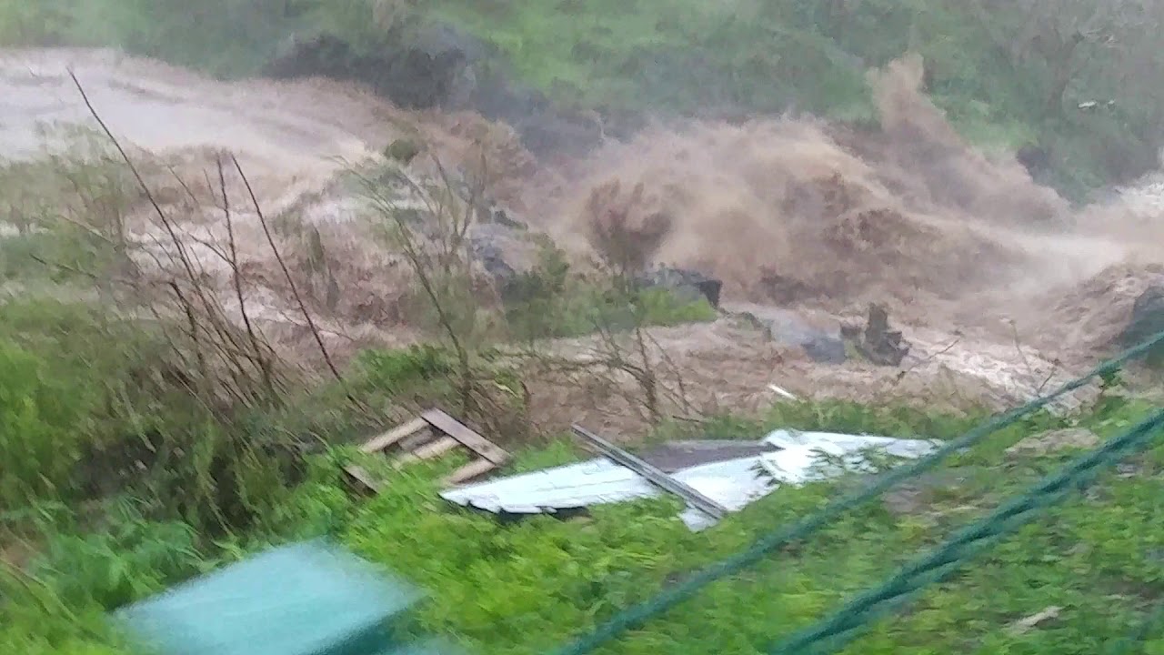 Río Coamo Vista de Zambrana, huracán María - YouTube