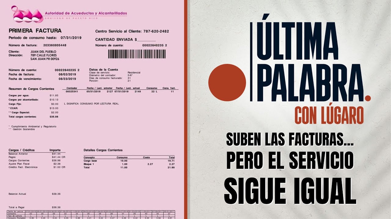 Usuarios de la AAA enfrentan otra alza en sus recibos - YouTube