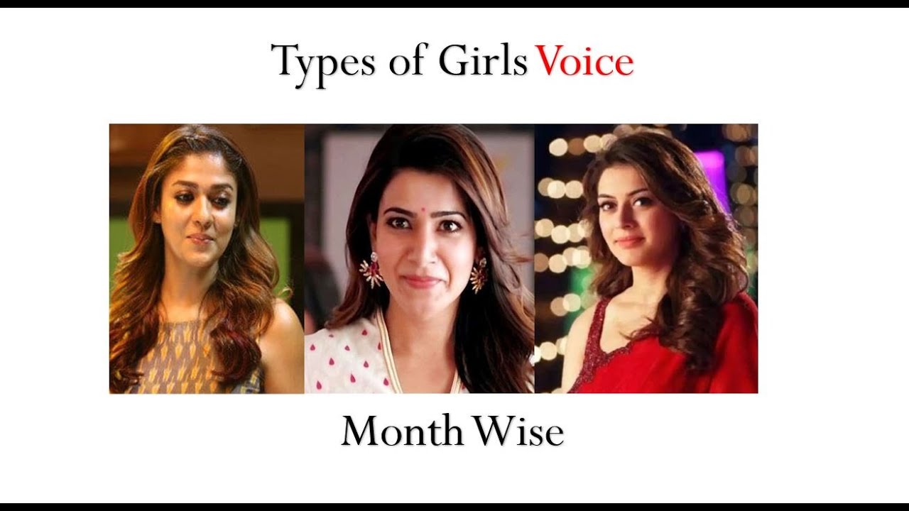 Types of Girls Voice Month Wise - YouTube
