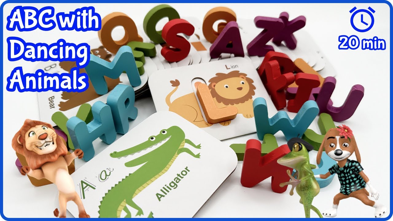 Best Alphabet ABC Letters, Colors LearningVideo Dancing Animals-Toddler ...