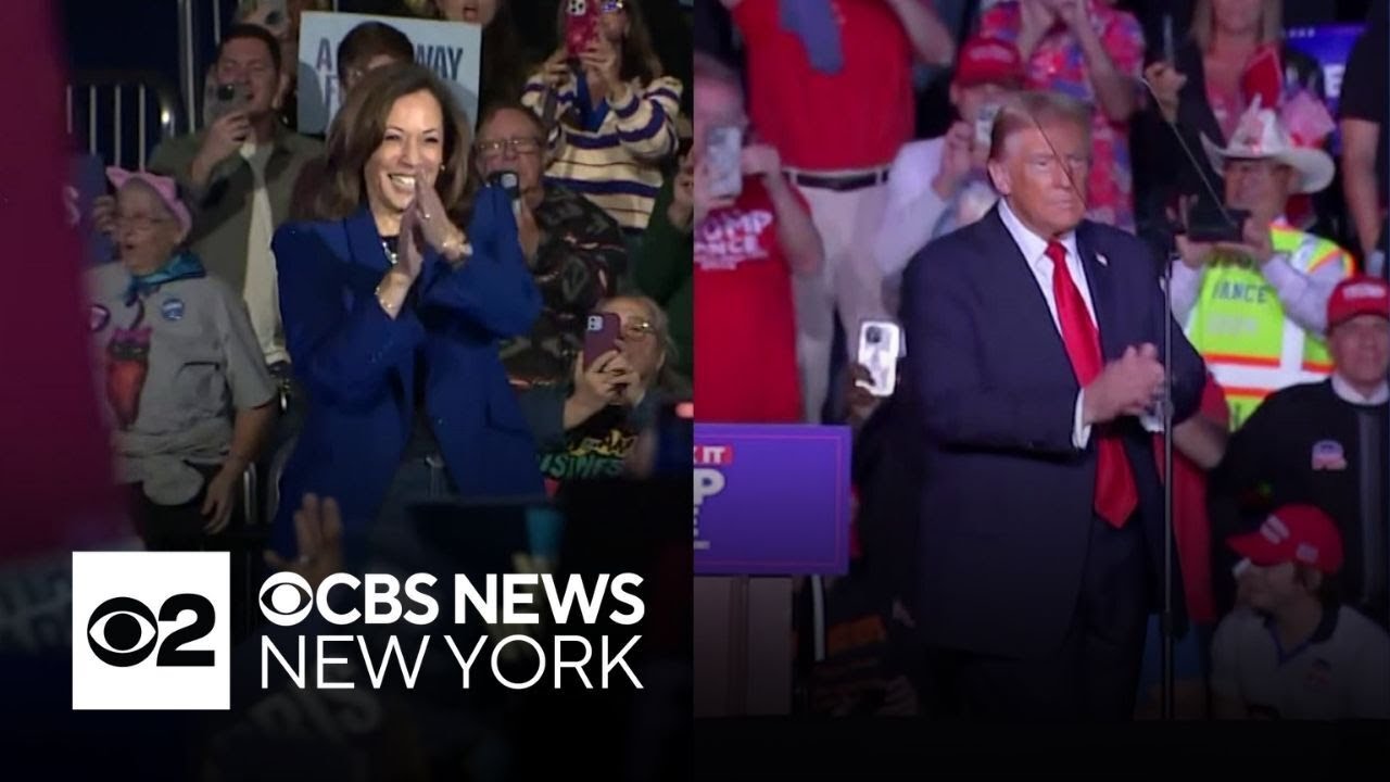Harris, Trump in Wisconsin as campaigns enter final days - YouTube