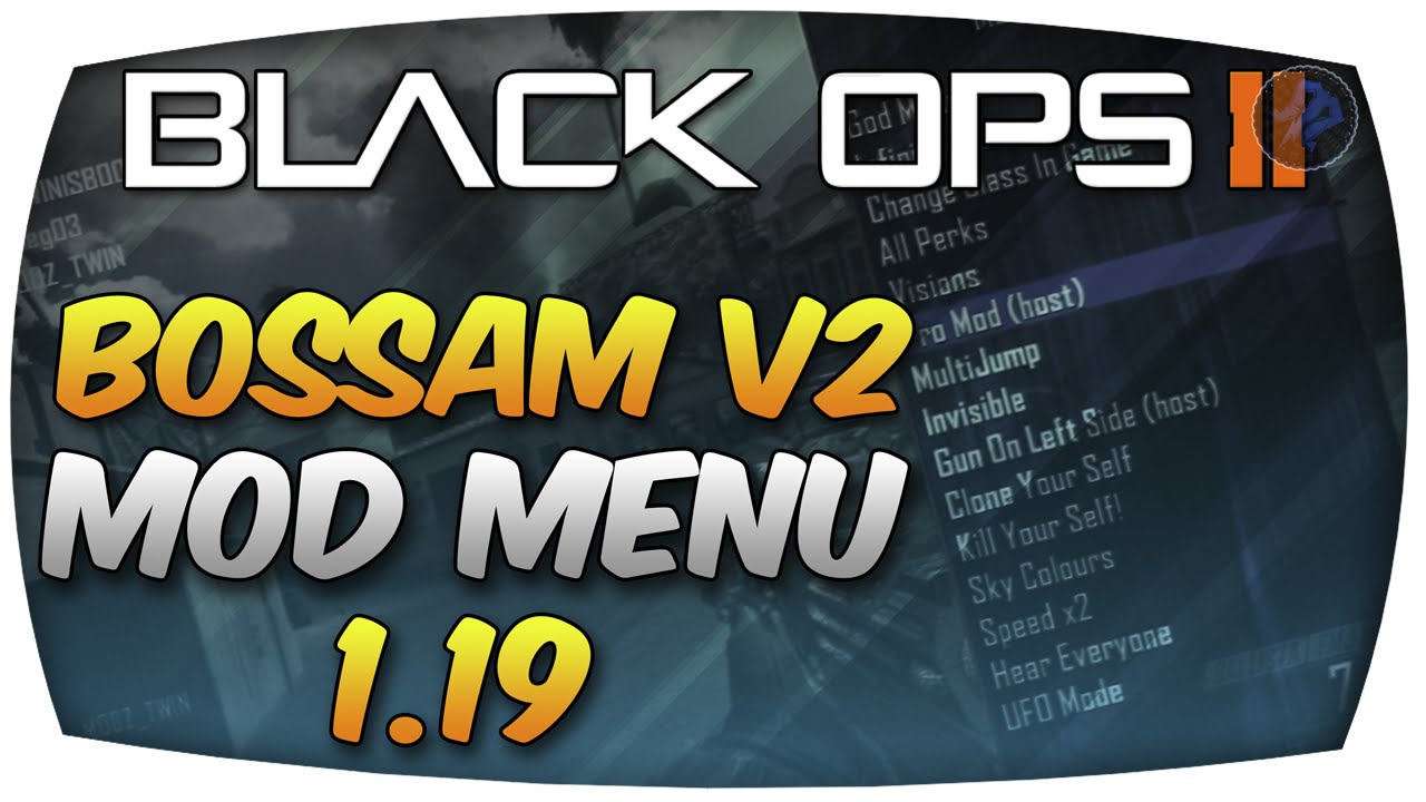 Black Ops 2 Mod Menu Bossam V2 with Download 1.19 - YouTube