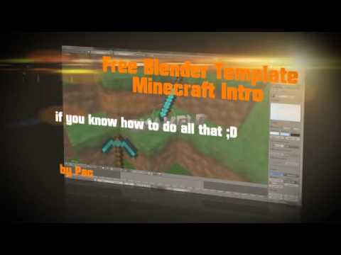 Best free Blender 3D Minecraft Intro Template + Download - YouTube
