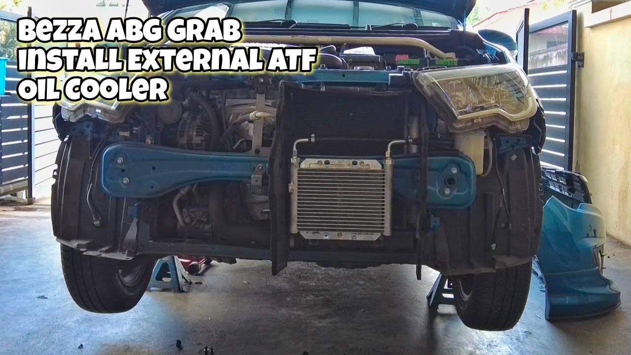Perodua Bezza 1.3 abang Grab Install External ATF Oil Cooler - YouTube