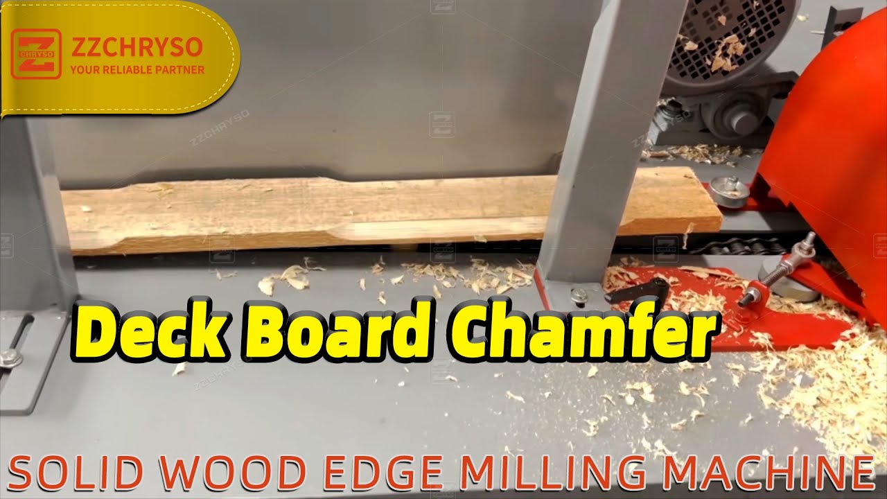 Solid Wood Pallet Deck Board Edge Chamfer Milling Machine Woodworking ...