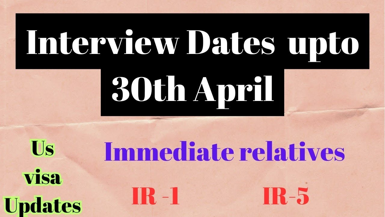 New Interview Dates/ us visa updates - YouTube