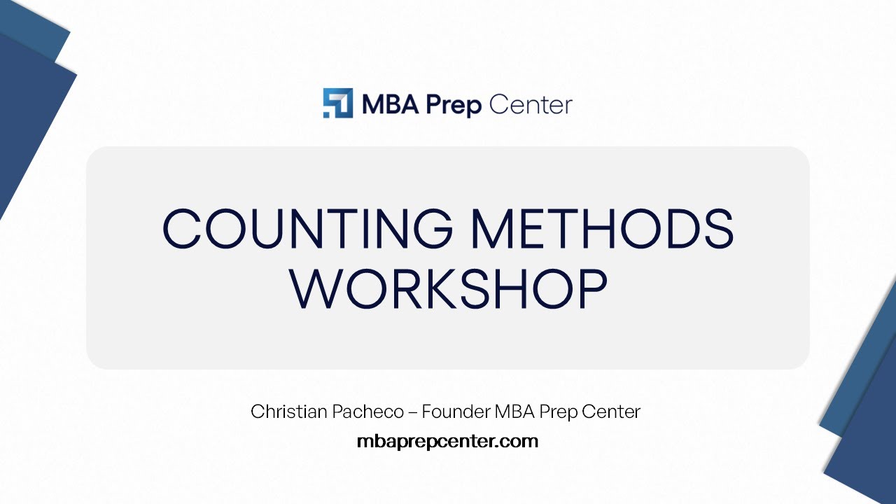 GMAT Counting Methods Workshop - YouTube