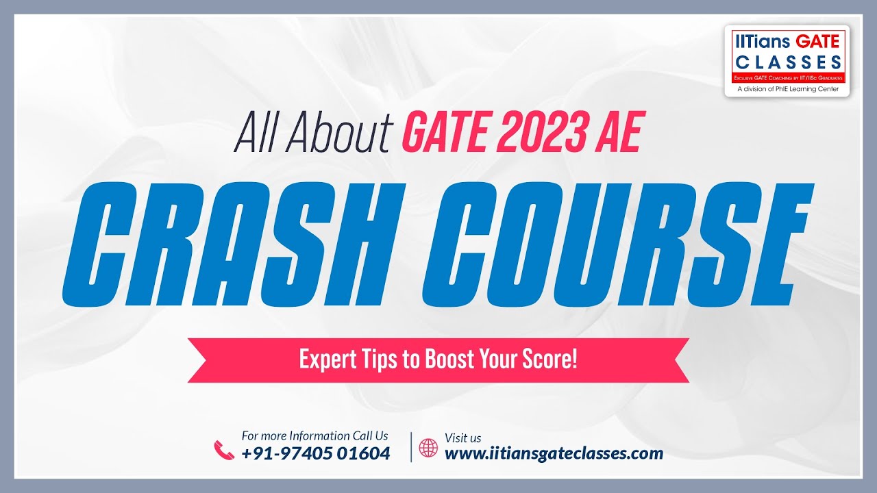 GATE 2023 Aerospace Engineering Online Crash Course | Best GATE AE ...
