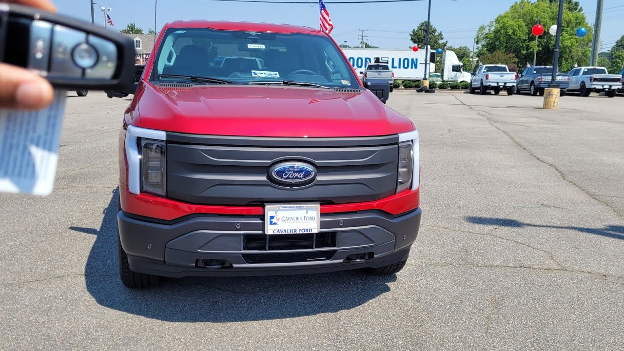 2023 Ford F-150 Lightning Startup, Walkaround and Review, POV - YouTube