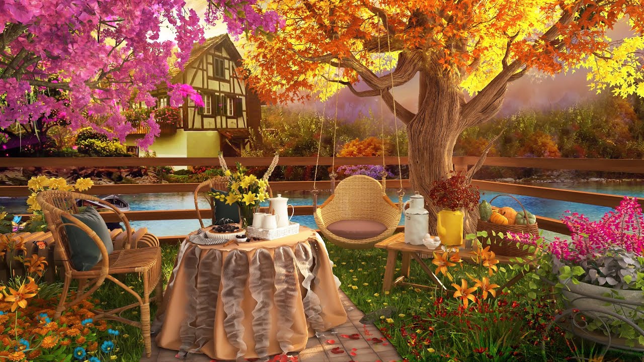 🌸 SPRING AMBIENCE WITH CHERRY BLOSSOMS: Stream Sounds, Spring Day ...