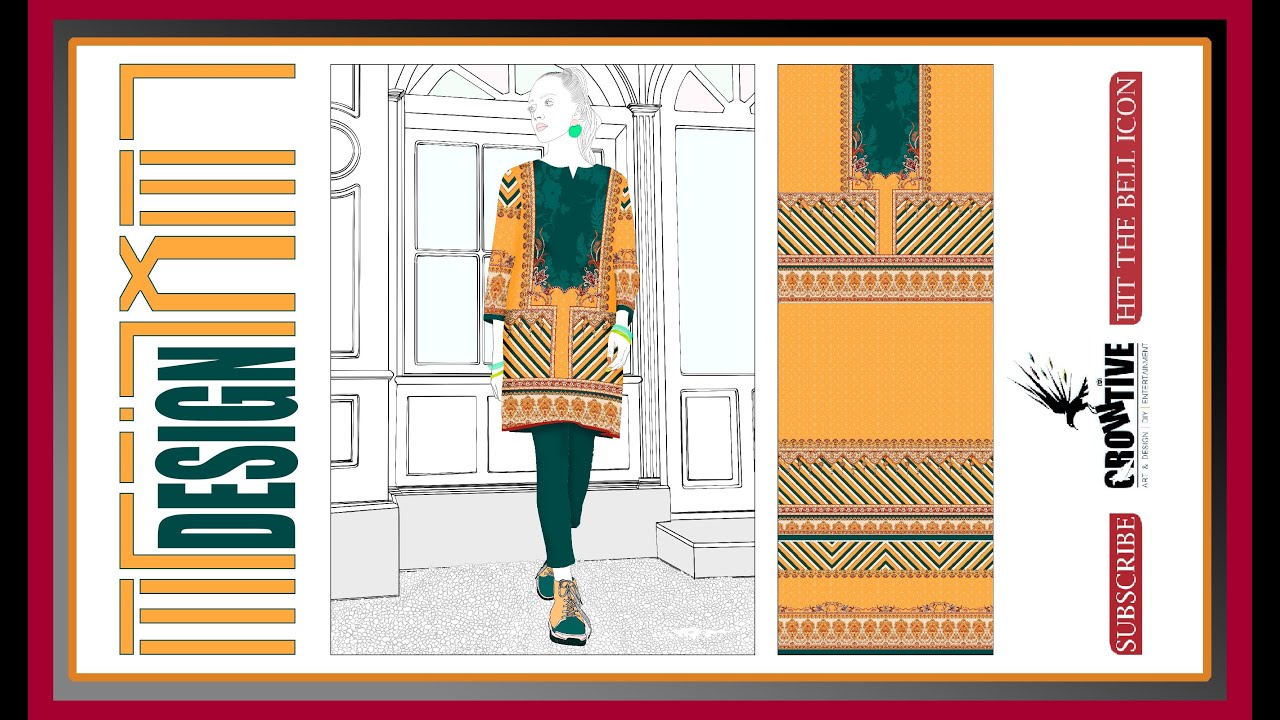 Textile Design Digital Print In PS D 2 | #photoshop #textile #Crowtive ...