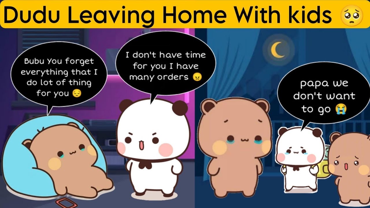 Dudu Leaving Home With Kids 😢 Episode 2 | Sad 😔 story | #bubududu # ...