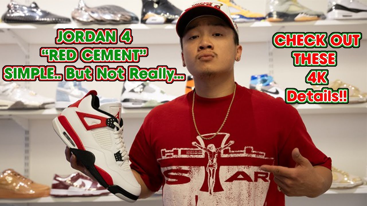 The Jordan 4 "Red Cement" For September 2023! A Vital Detailed Unboxing ...