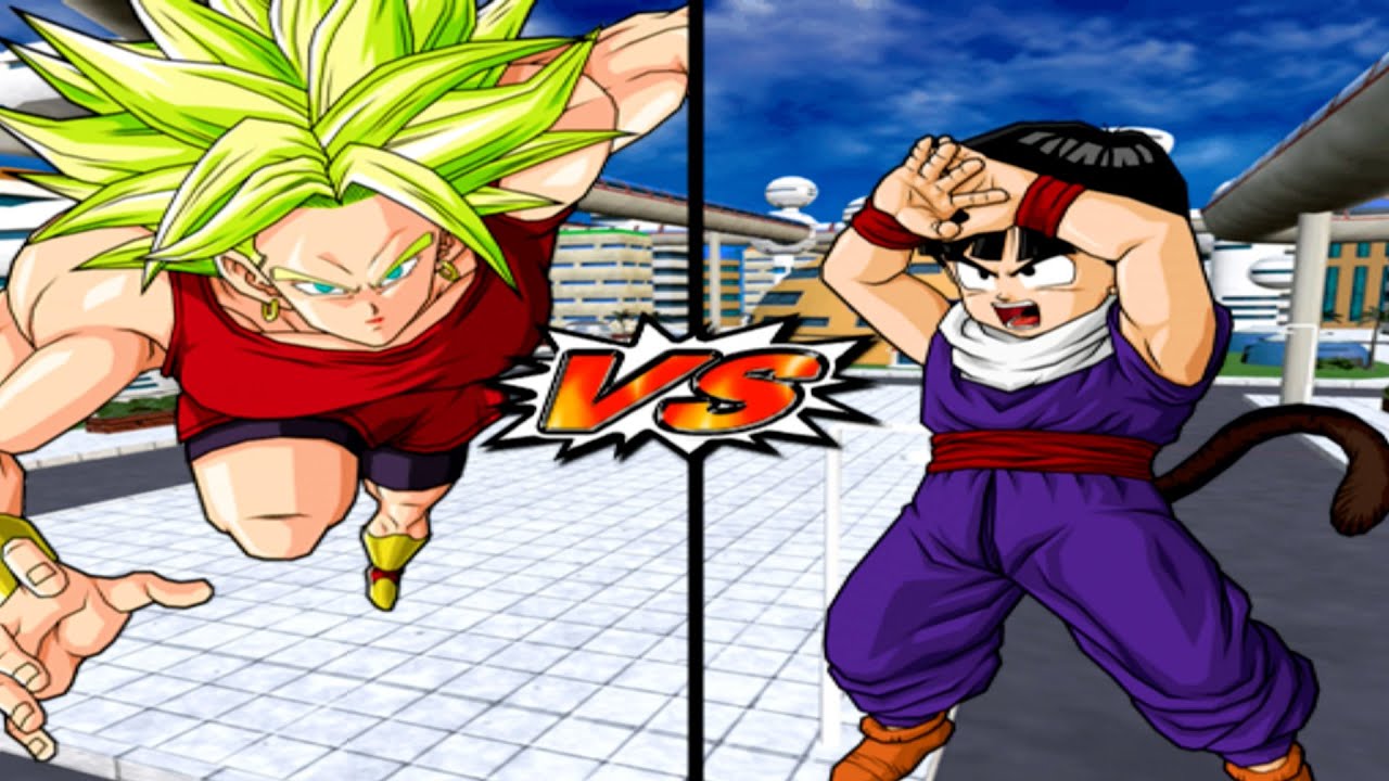 KALE (SUPER SAIYAN) VS KID GOHAN (Long Hair) Dragon Ball Z: Budokai ...
