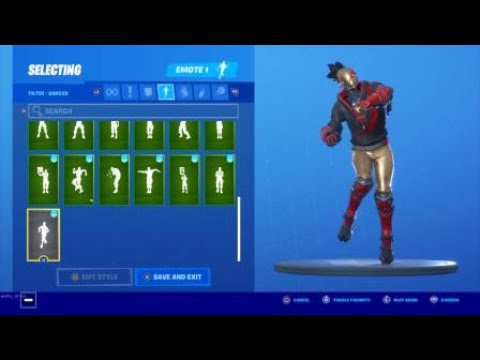 Red Strike Skin with leaked emotes - YouTube