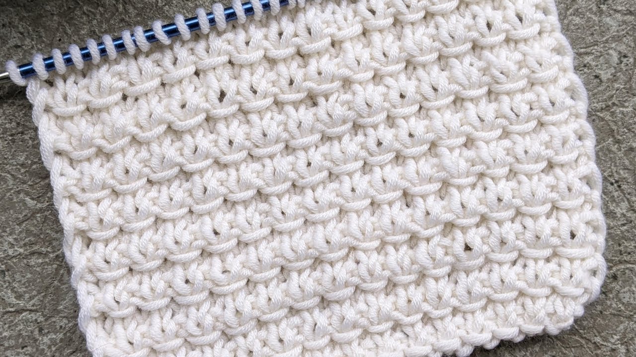 Knit Four-Row Stitch - YouTube