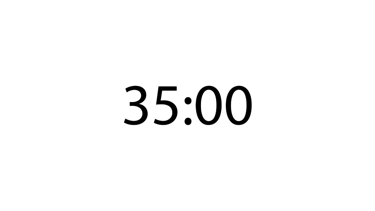 Professional 35 minute | 35:00 timer - YouTube