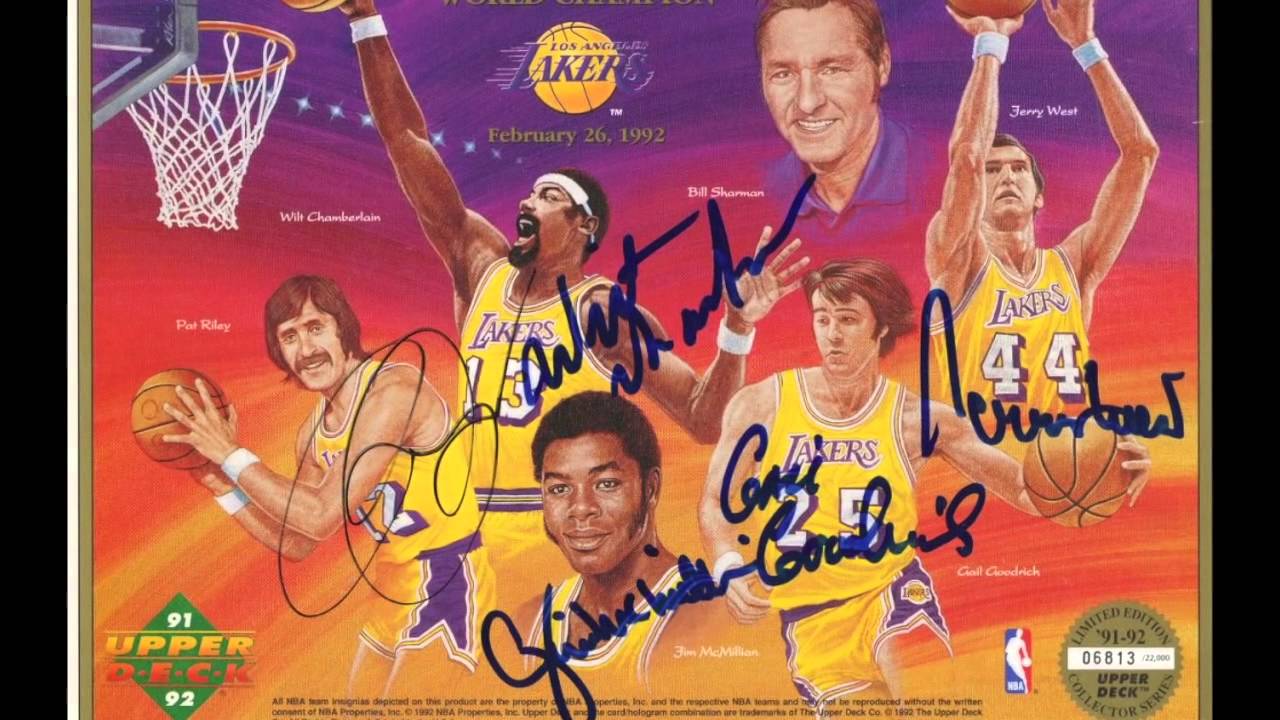 Auction: Lakers Legends Photo Signed by Wilt Chamberlain, Jerry West ...