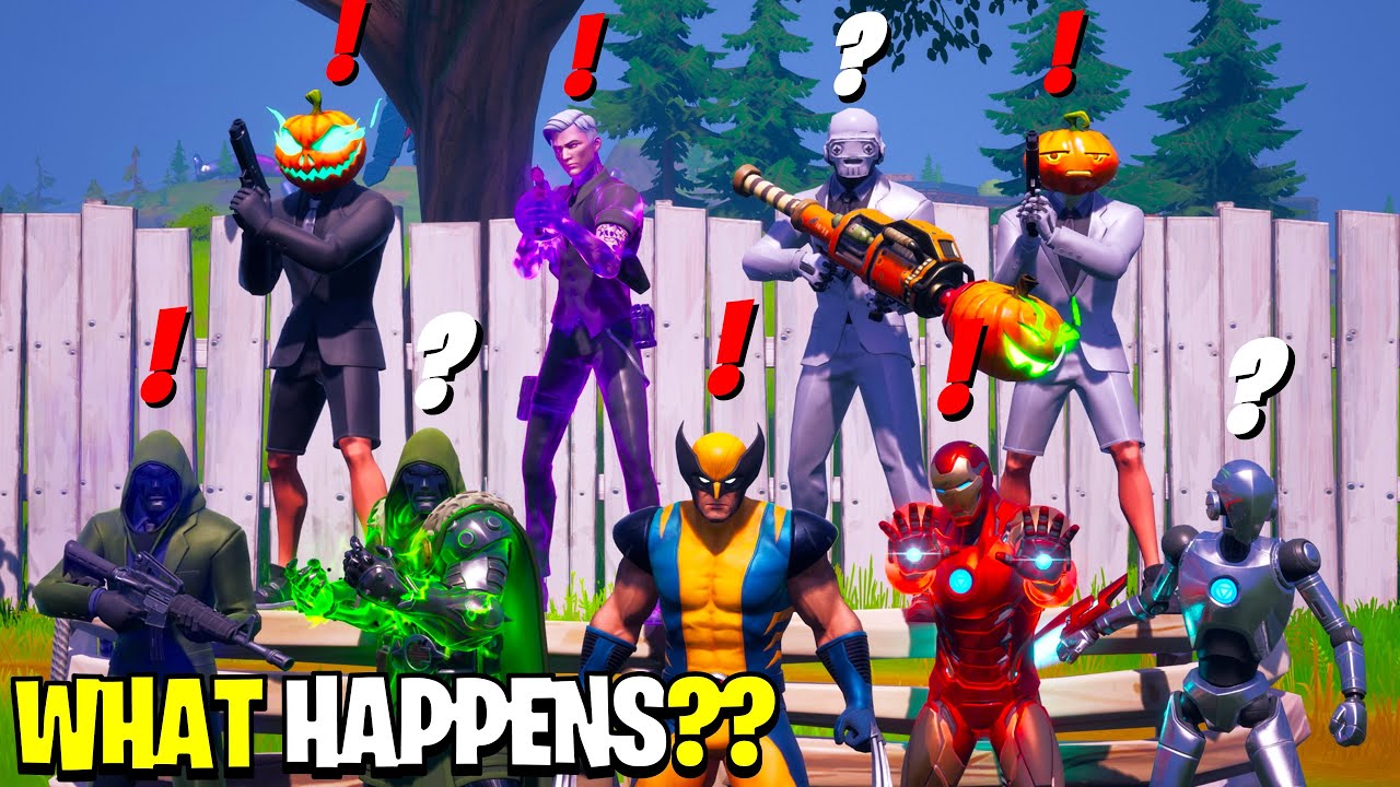What Happens if ALL 9 Bosses Meet in Fortnite! | Boss Midas Meets Iron ...