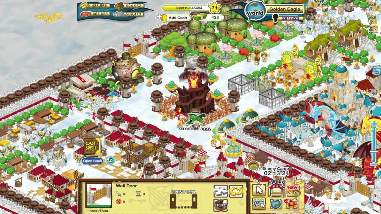 Social Empires Dragon Breeding Nest - Breeding Sayan Draggy - YouTube